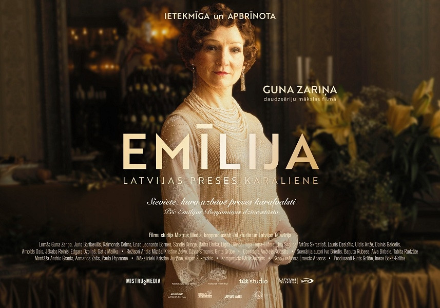 Lielvārdes kultūras namā aicina uz filmu "Emīlija. Latvijas preses ...