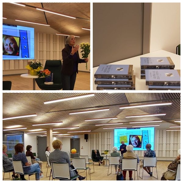 Ogres Centrālajā bibliotēkā norisinās tikšanās ar rakstnieci Laimu Kotu ...